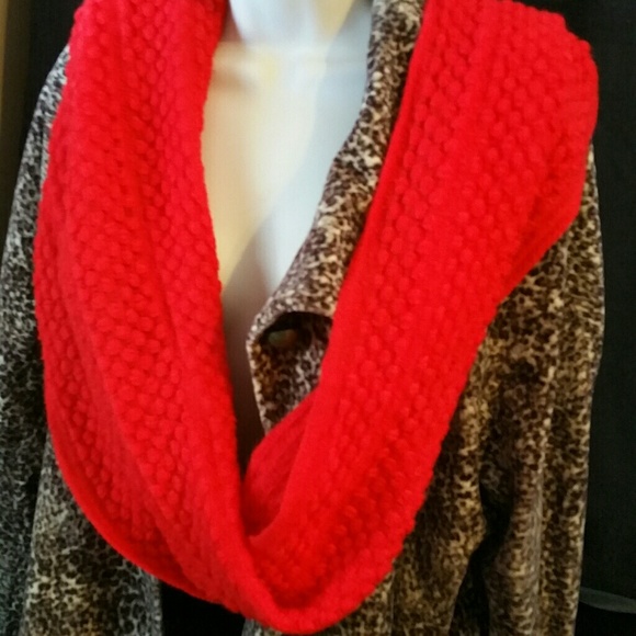 Accessories | Gorgeous And Soft Bright Red Knitted Eternity Scar | Poshmark